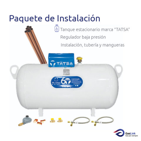 paquetes de instalación tanque estacionario | Gas LP Gaslink-