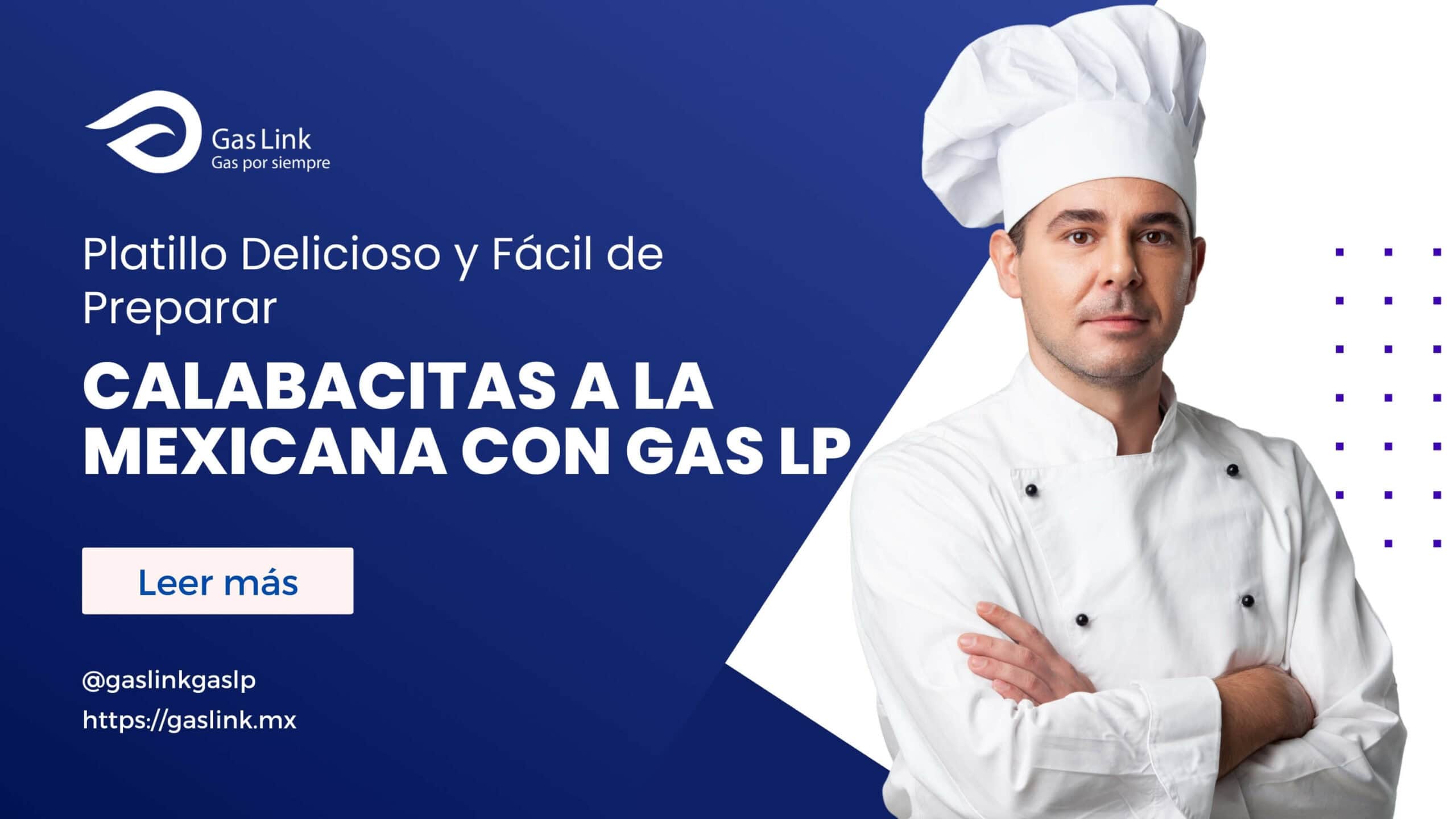 Calabacitas a la Mexicana receta con Gas LP
